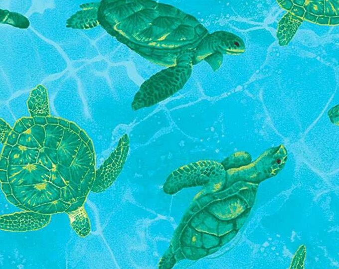 Watercolour Marine Life Fabric Sea Creatures on Transparent by ...