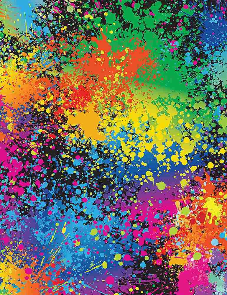 Rainbow Splatter Art