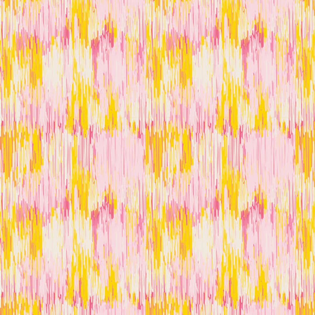 Daydream Hum, Gradient Pink Yellow Ombre Fabric, Striped Fade ...