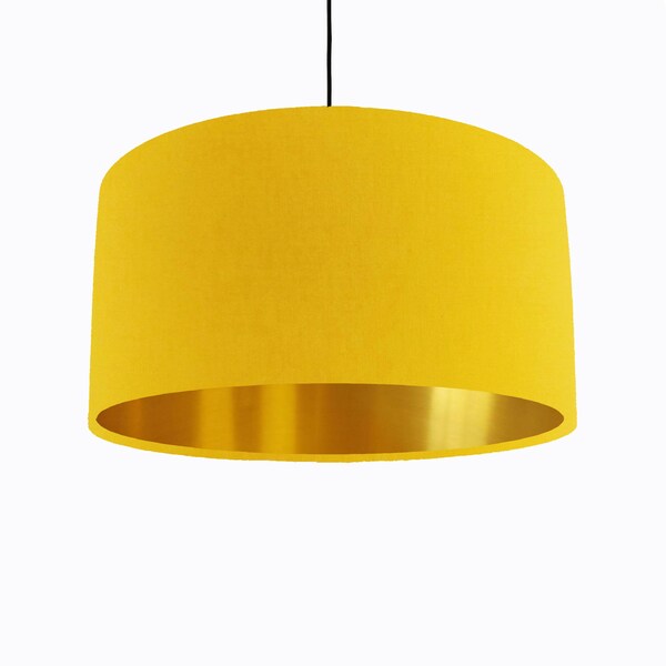 Yellow Lampshade - Etsy UK