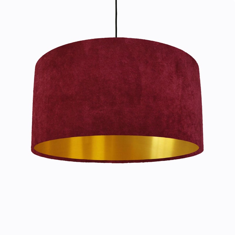 Red Lampshade - Etsy UK