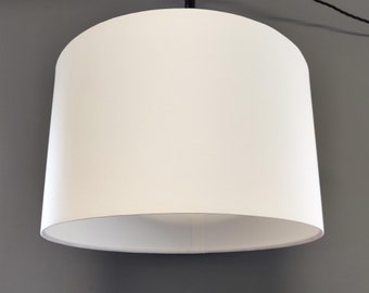 GLACIER WHITE Lampshade UK Made Contemporary Retro Lamp Shade Textured ...