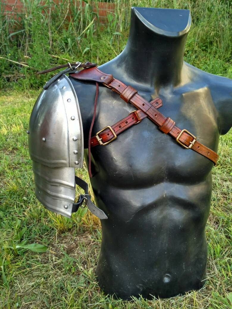 Leather Harness to Wear It With or Without Pauldron for LARP - Etsy