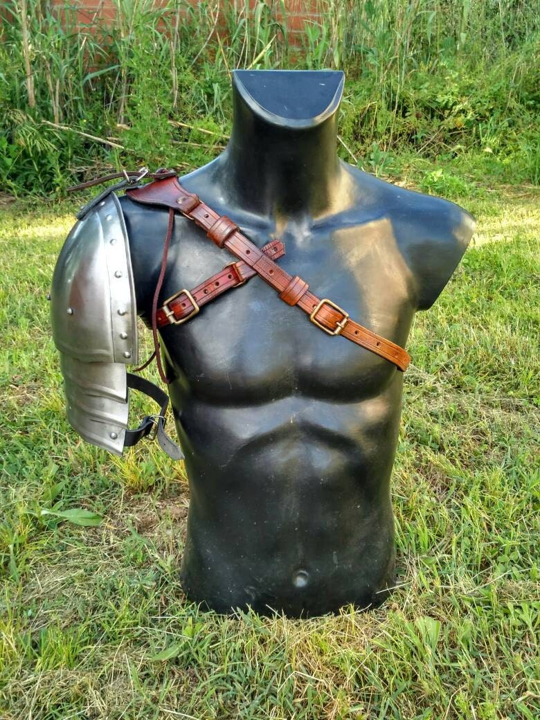 Leather Harness to Wear It With or Without Pauldron for LARP - Etsy