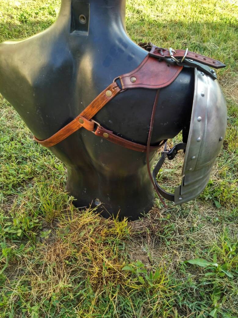 Leather Harness to Wear It With or Without Pauldron for LARP - Etsy