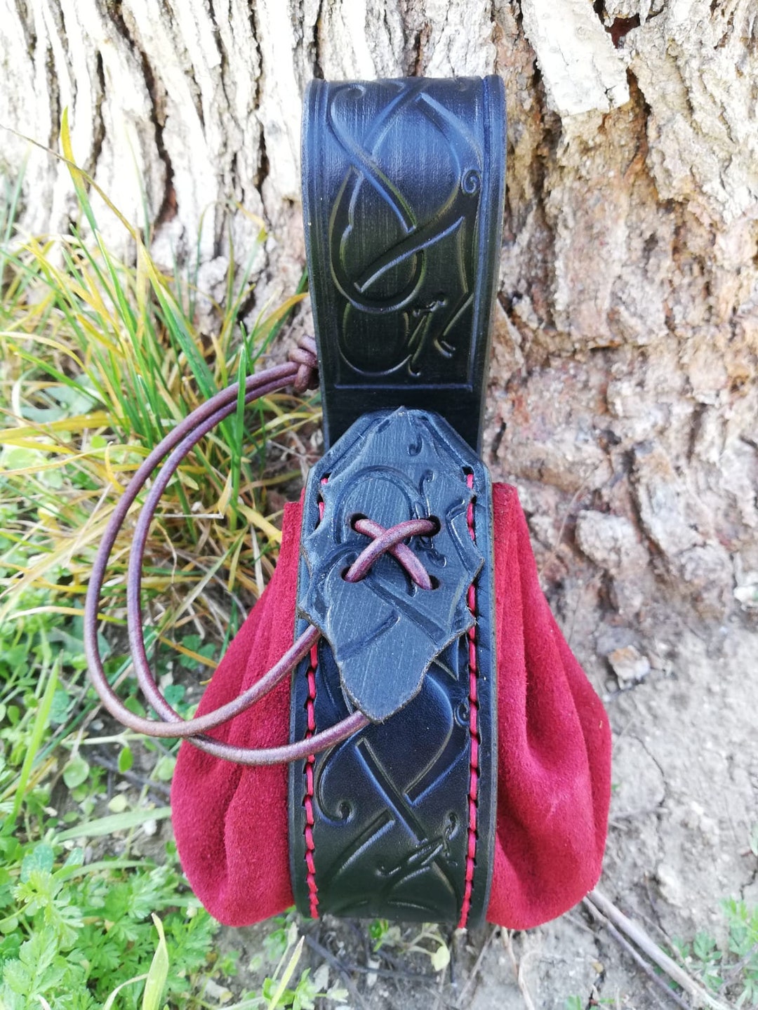 Celtic Leather Pouch Bag Medieval Viking Renaissance for LARP COSPLAY ...