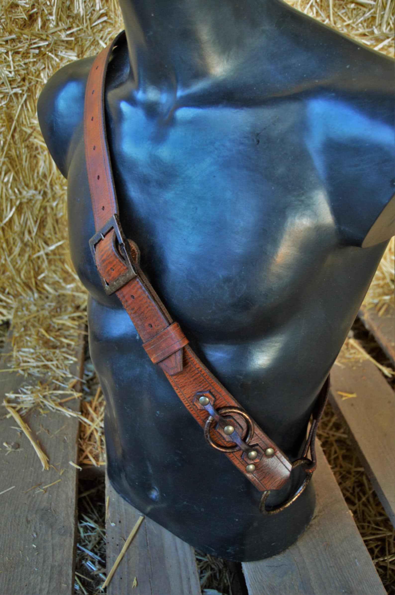 Double Use Leather Belt Across the Bust or as a Normal Belt. - Etsy UK