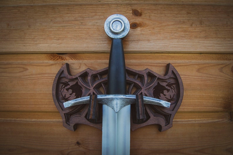 Soporte de madera para espada larga LARP COSPLAY DISPLAY - Etsy España