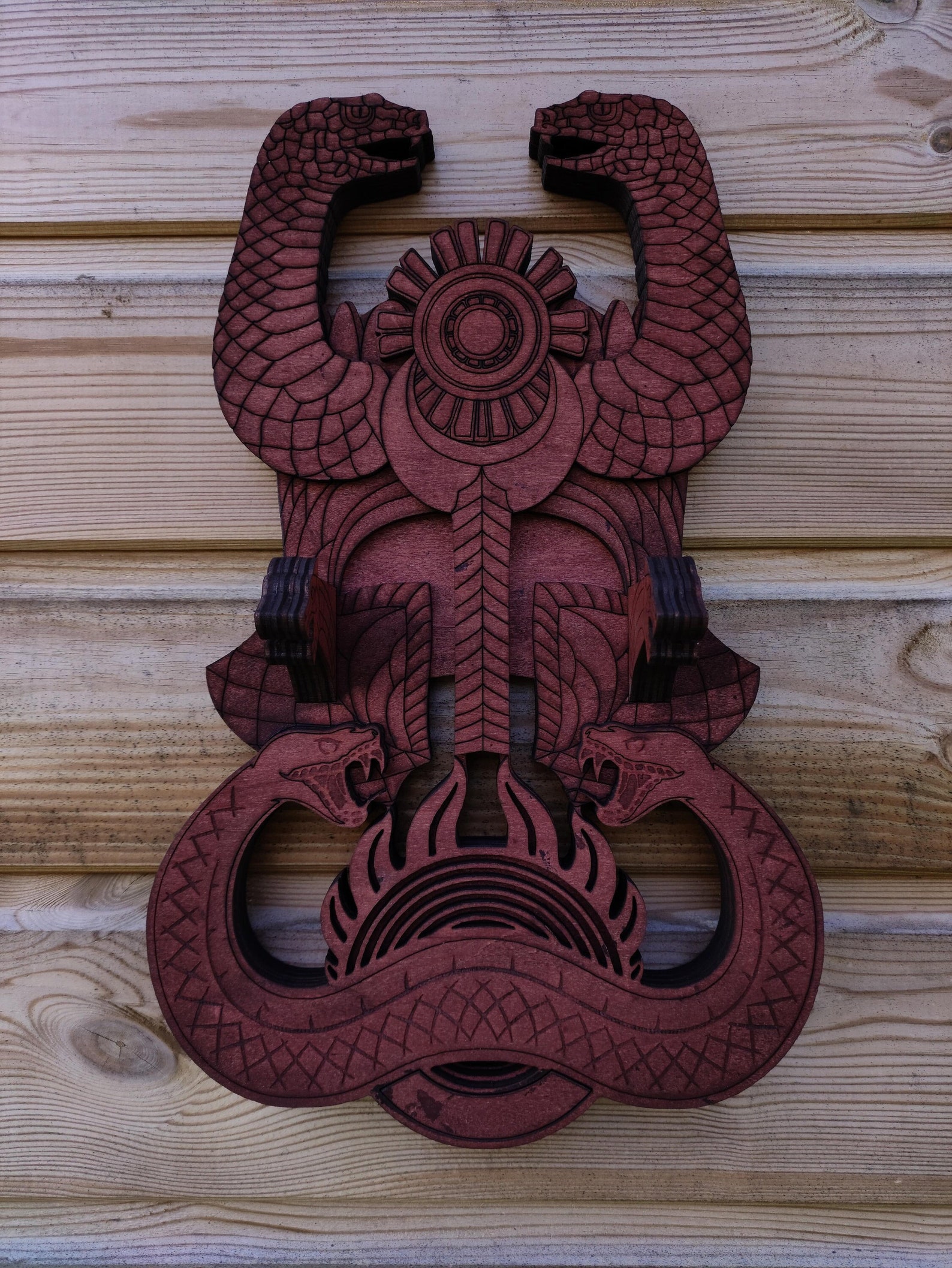 Thulsa Doom Sword Wall Mount – Multilayer Wood Conan Atlantean Sword ...