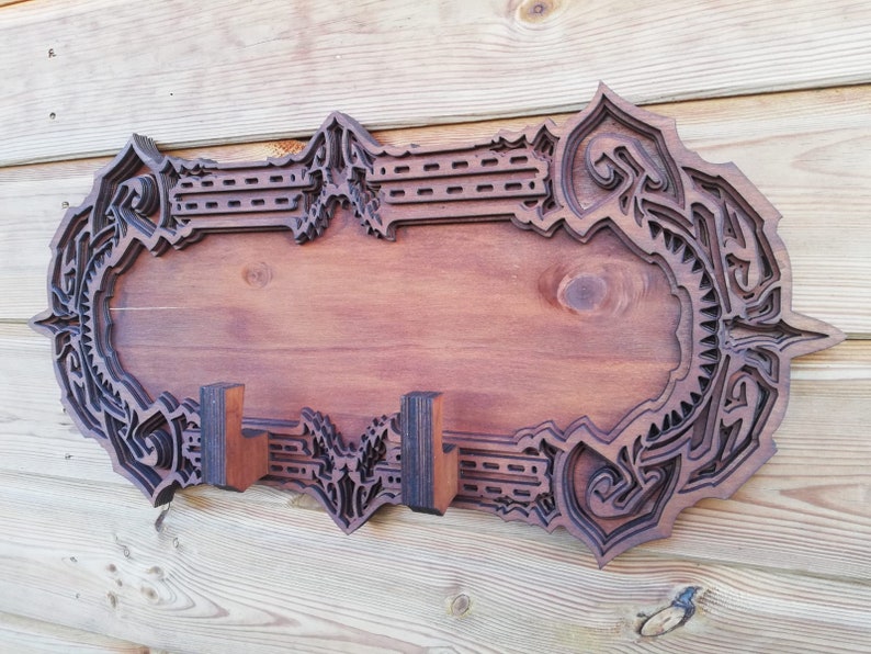 Wooden Wall Mount for Hand and a Half Sword LARP COSPLAY - Etsy