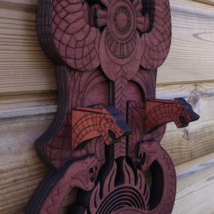 Thulsa Doom Sword Wall Mount – Multilayer Wood Conan Atlantean Sword ...