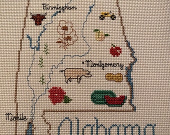 Alabama Cross Stitch - Etsy
