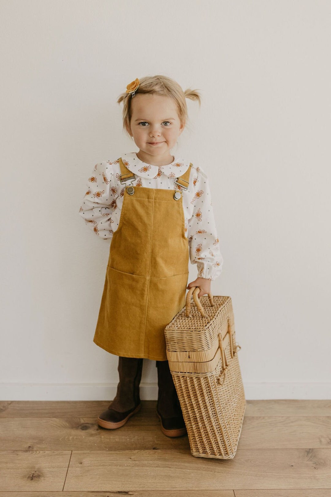 READY TO SHIP Girl's Overall Dress Kid's Corduroy - Etsy