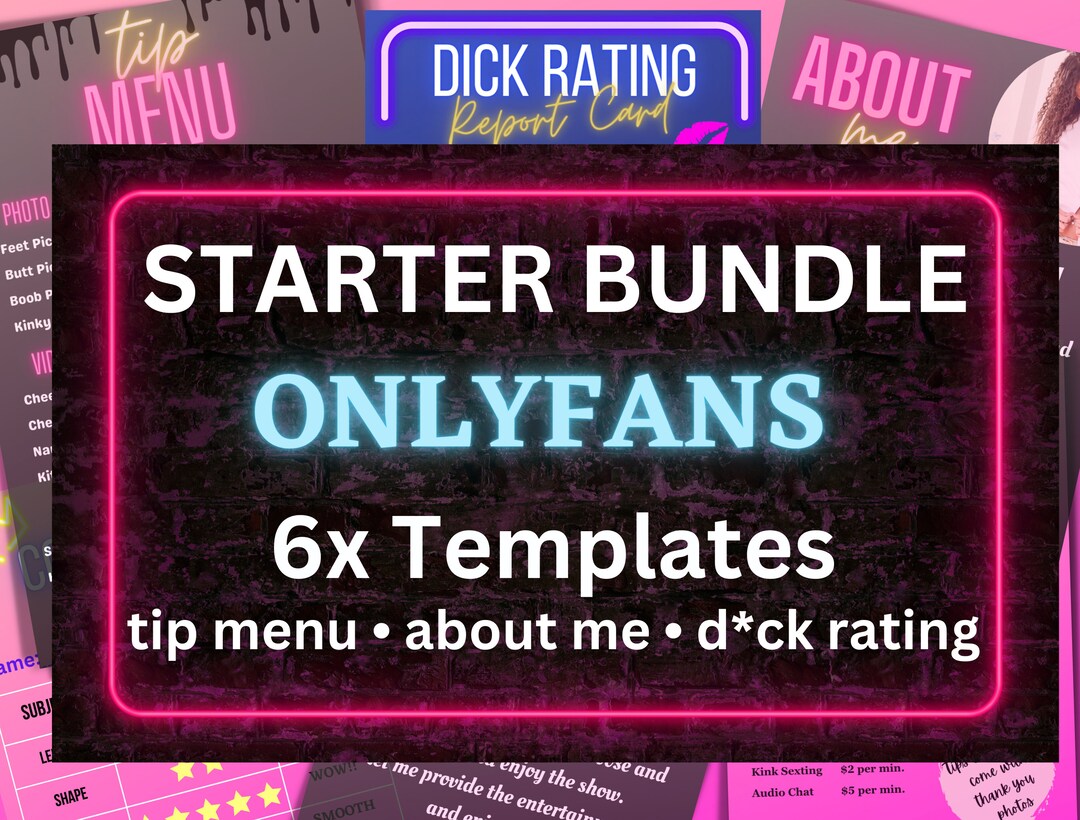 Onlyfans Graphics Bundle, Onlyfans Tip Menu, Onlyfans About Me, Dick ...