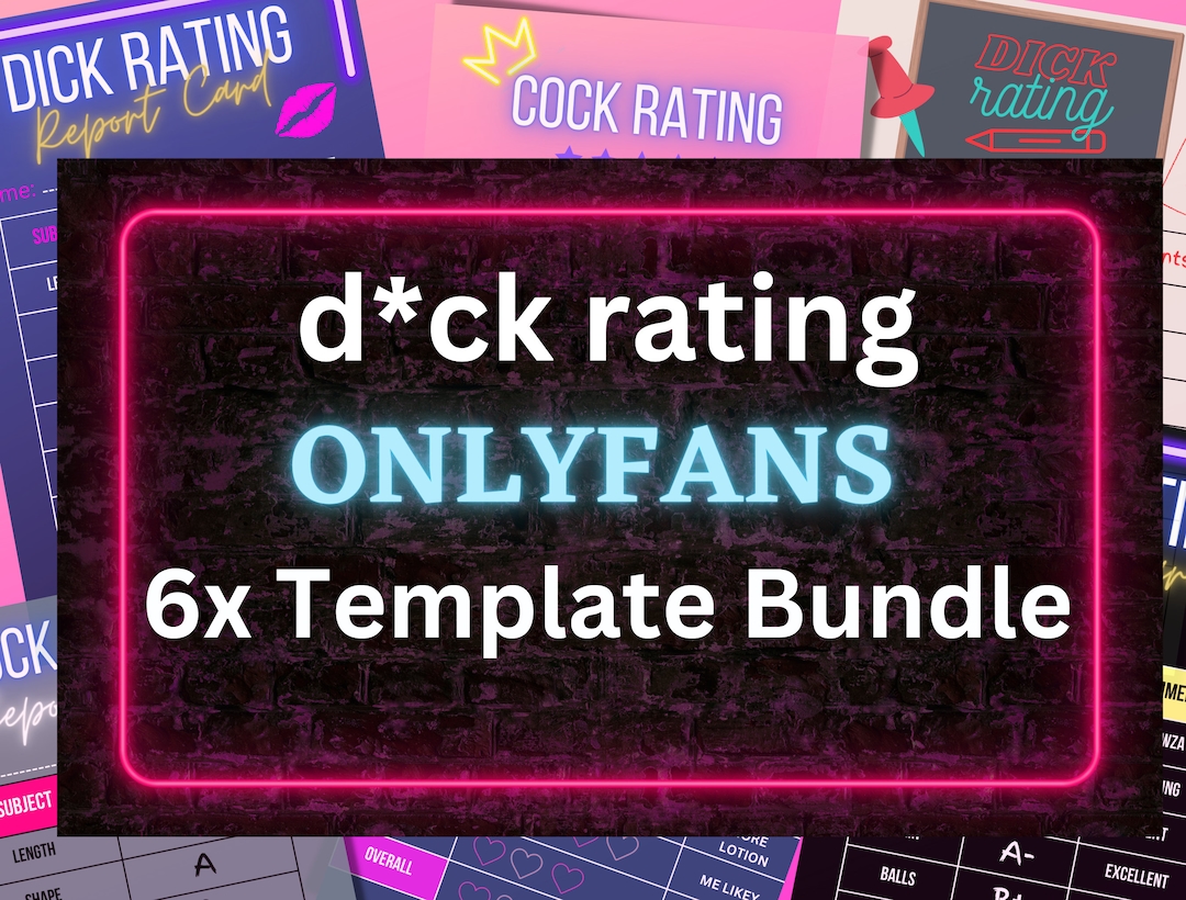 Onlyfans Dick Rating Bundle, Cock Report, Dick Report Card, Onlyfans Graphic Bundle, Six ...