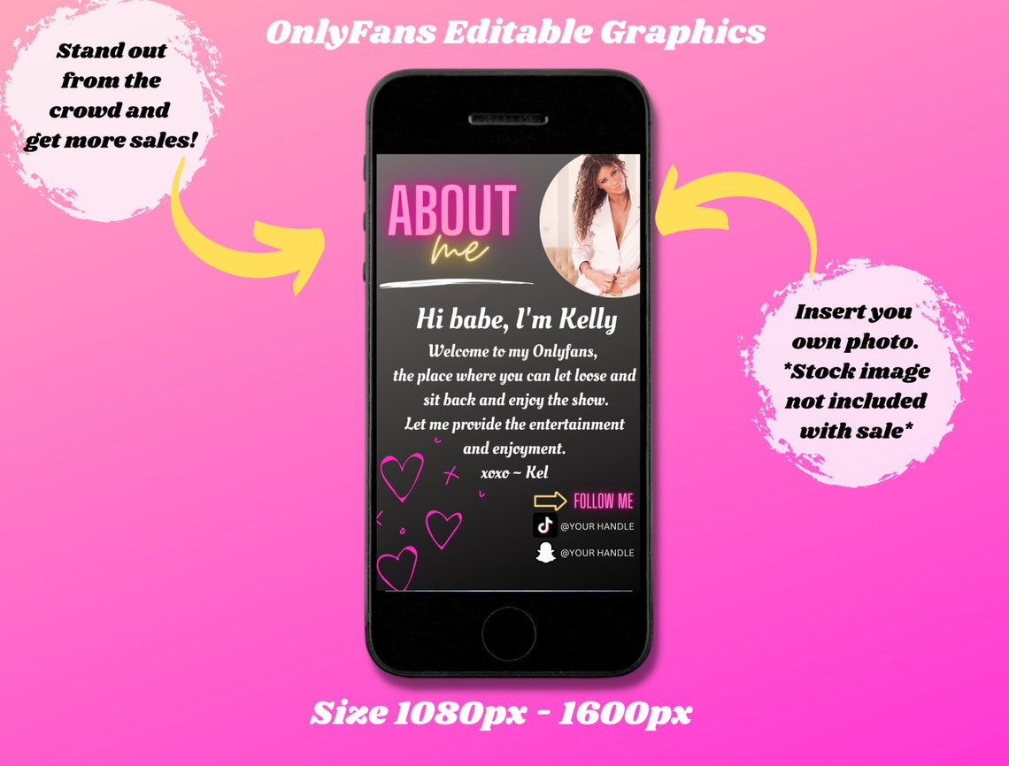 Onlyfans Tip Menu, Onlyfans Graphics Bundle, Six Editable Canva ...