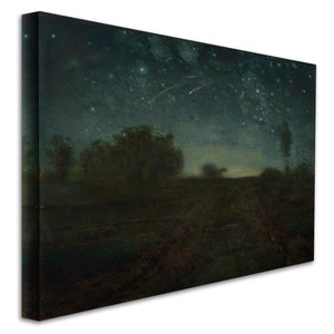 Jean-francois Millet - Starry Night C1850-65 Museum Quality Rolled Oil ...