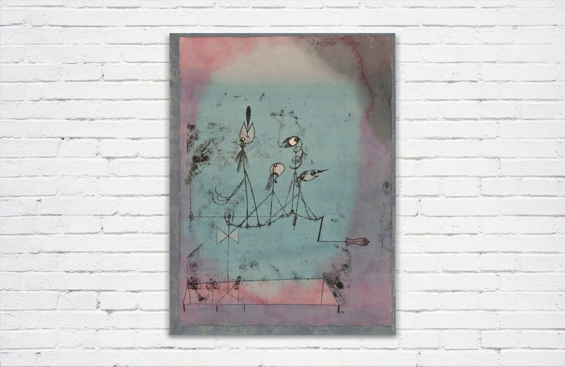 Paul Klee : Twittering Machine 1922 Museum Quality Oil - Etsy