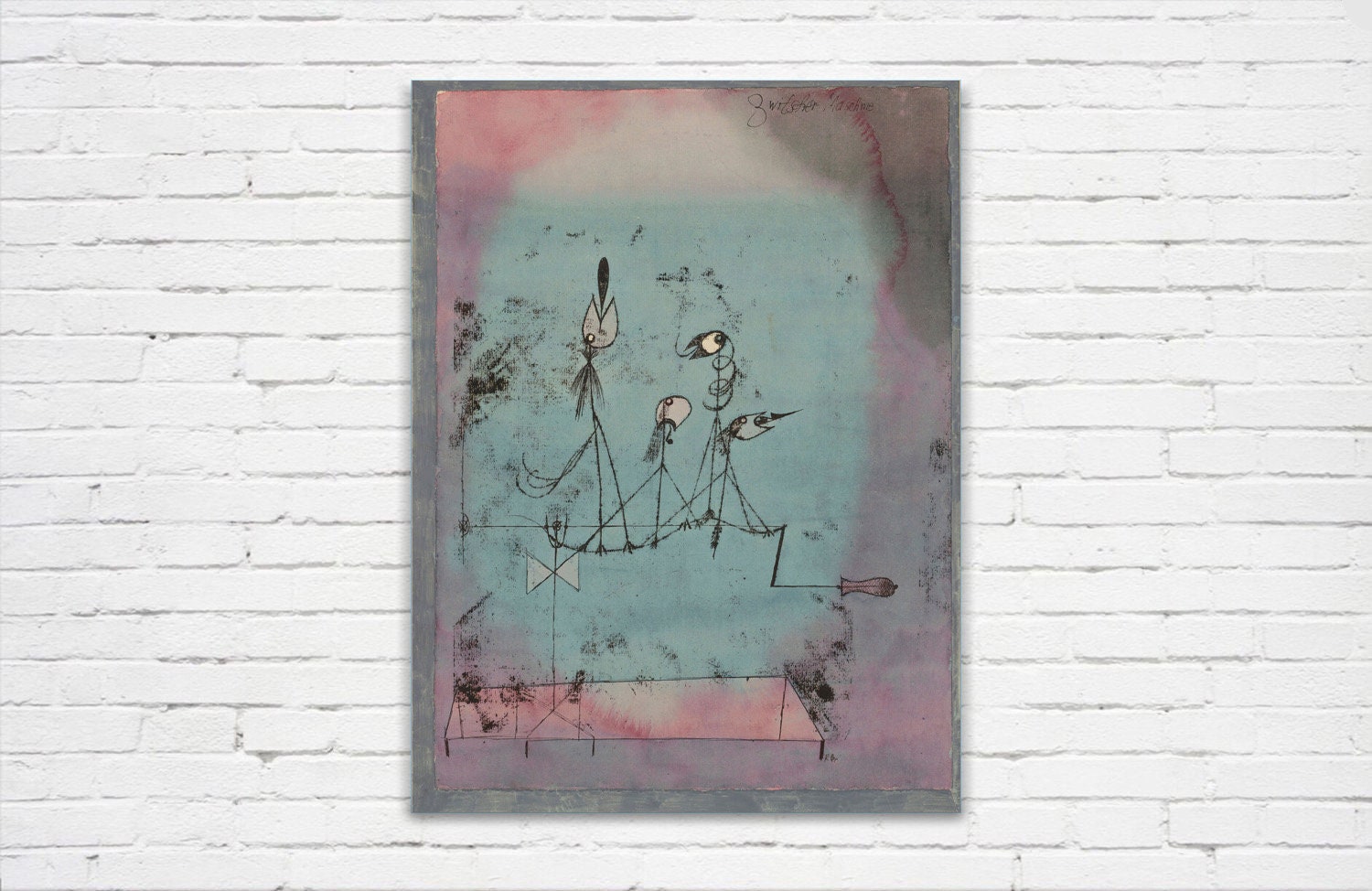 Paul Klee : Twittering Machine 1922 Museum Quality Oil - Etsy