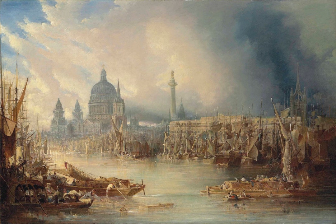 John Gendall - A View of London With St. Paul's Cathedral From the ...