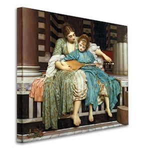 Frederic Lord Leighton the Music Lesson 1877 Hand Painted - Etsy
