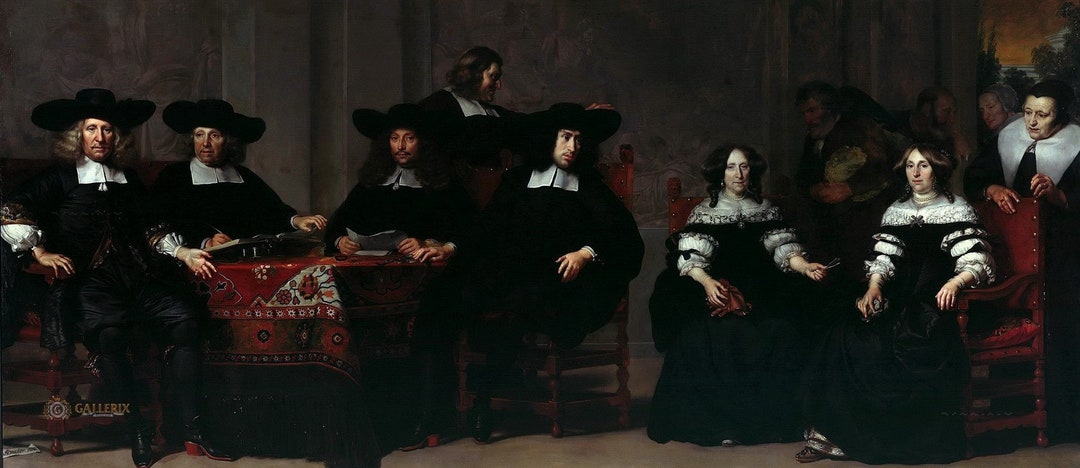 Adriaen Backer - Statthalterinnen des Oudemannen-en-Vrouwegasthuis 1676 ...