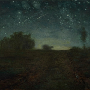 Jean-francois Millet - Starry Night C1850-65 Museum Quality Rolled Oil ...