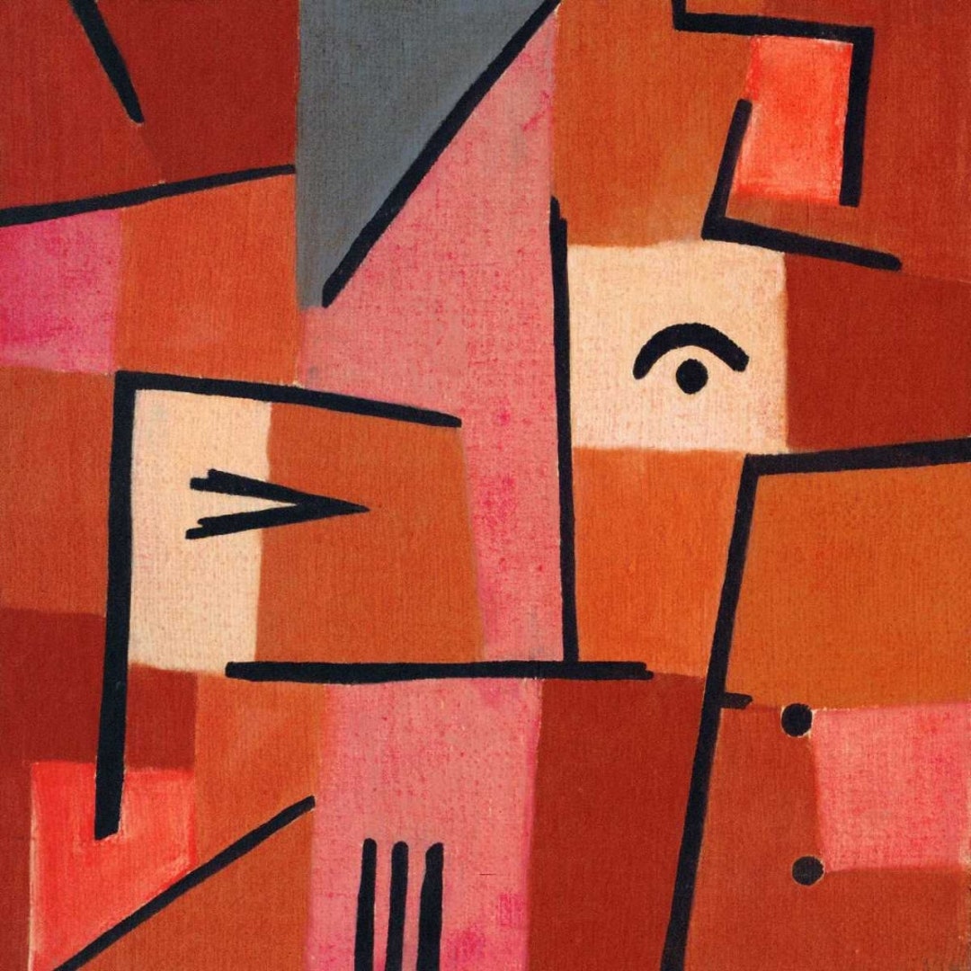 Paul Klee : View From Red (1937) Hand Painted Museum Quality Rolled Oil ...