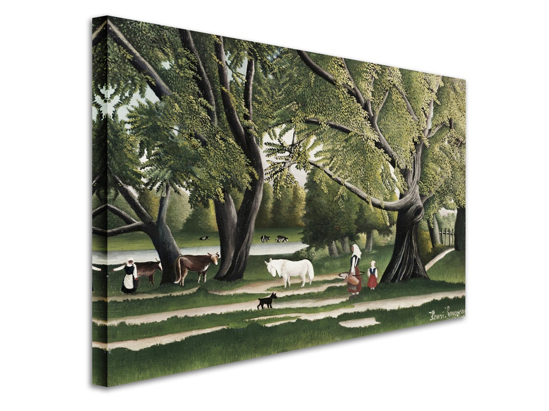 Henri Rousseau - Summer 1890-th Museum Quality Rolled Oil Painting ...
