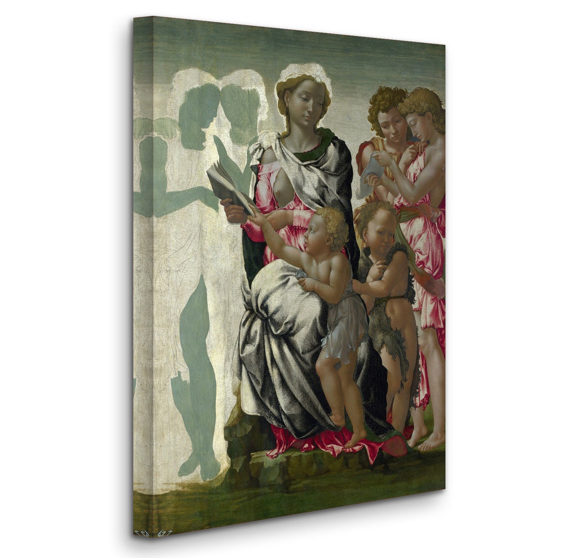 Michelangelo - the Manchester Madonna (c1497) Museum Quality Rolled Oil ...