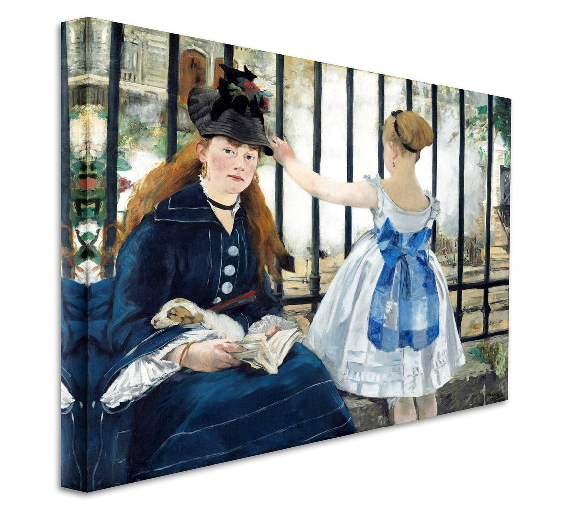 Édouard Manet the Railway 1873 Hand Painted Museum Quality Oil Painting ...