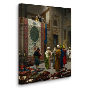 Jean-léon Gérôme - Carpet Merchant in Cairo (1887) Hand Painted Museum ...