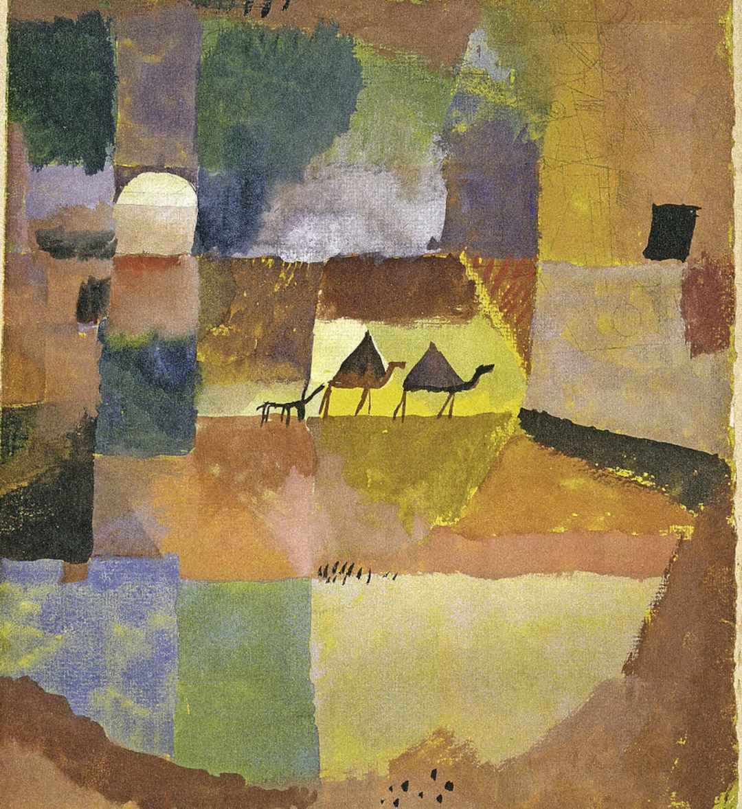 Paul Klee : Two Camels and a Donkey (1919) Hand Painted Museum Quality ...