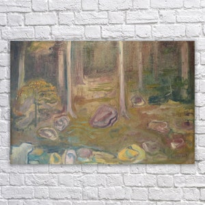 Edvard Munch Sketch for 'ashes' 1894 Museum Quality Oil Painting ...