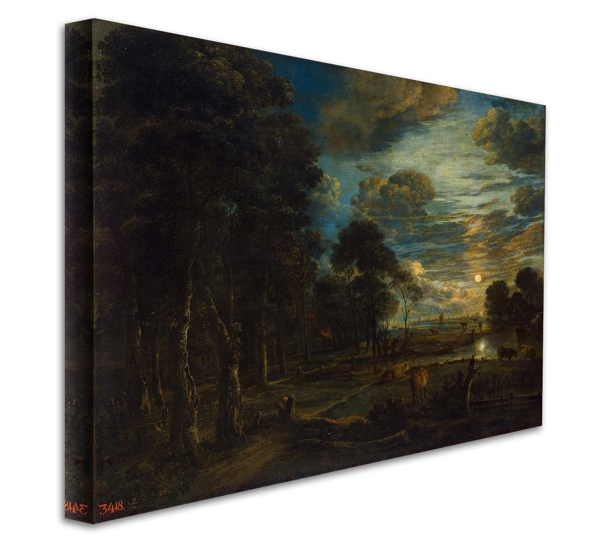 Aert Van Der Neer (1604-1677) - Night Landscape With a River, Museum ...