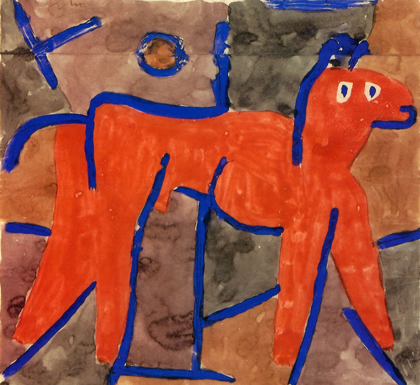 Paul Klee : Wild Animal at Bay (1939) Hand Painted Museum Quality ...