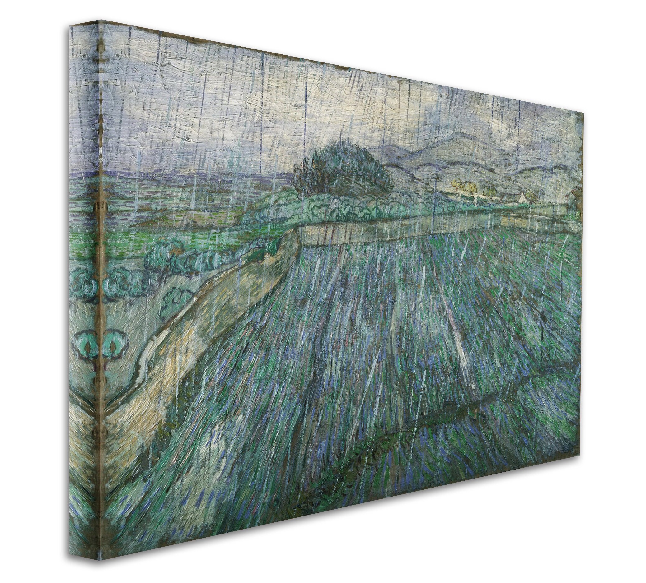 Art & Collectibles Oil Painting D5060 Vincent van Gogh Rain 1889 Museum ...