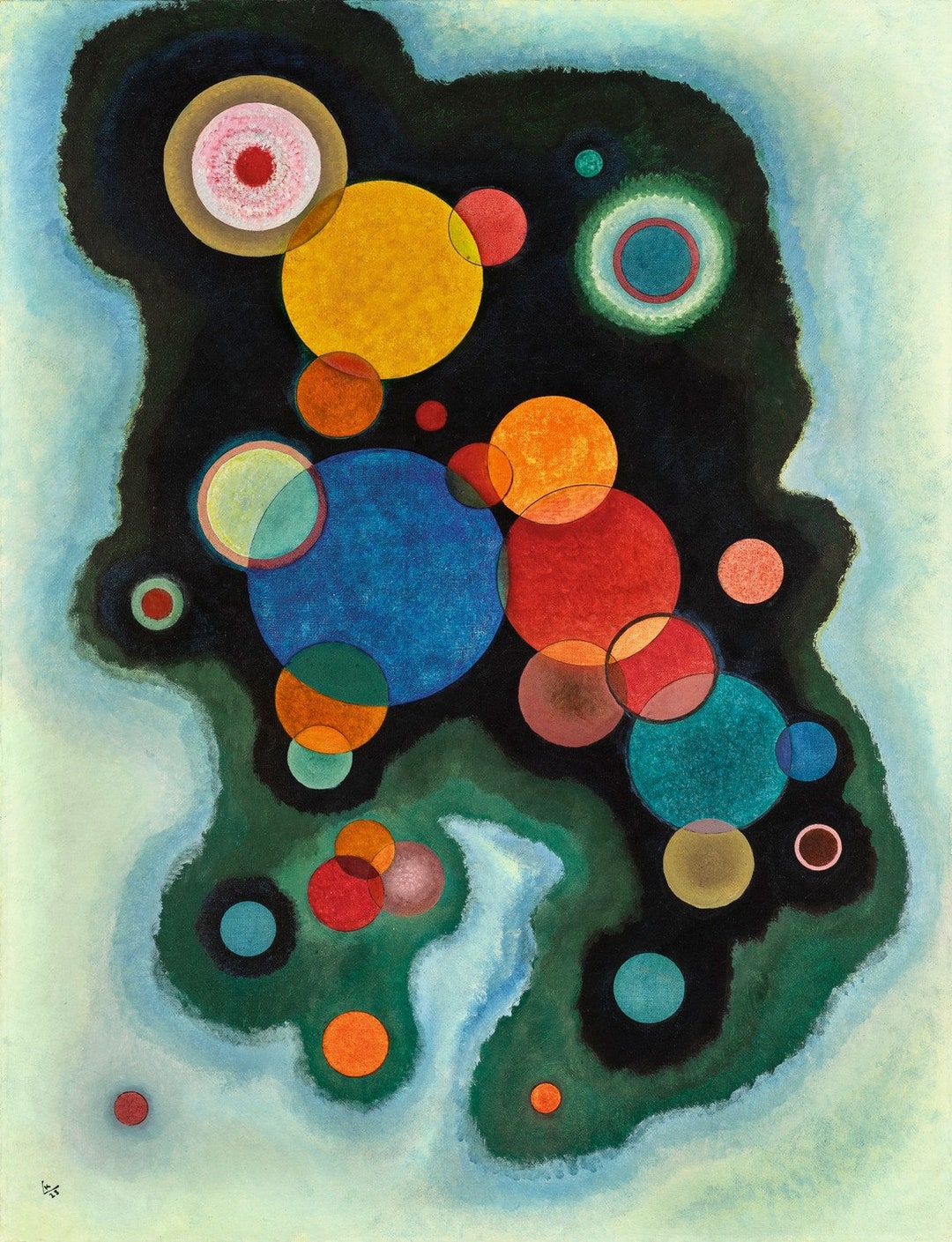 Wassily Kandinsky Deepened Impulse 1928 Museum Quality Oil Painting ...