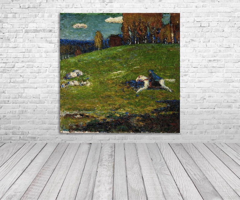 Kandinsky the Blue Rider 1903 Hand Painted Oil Painting - Etsy