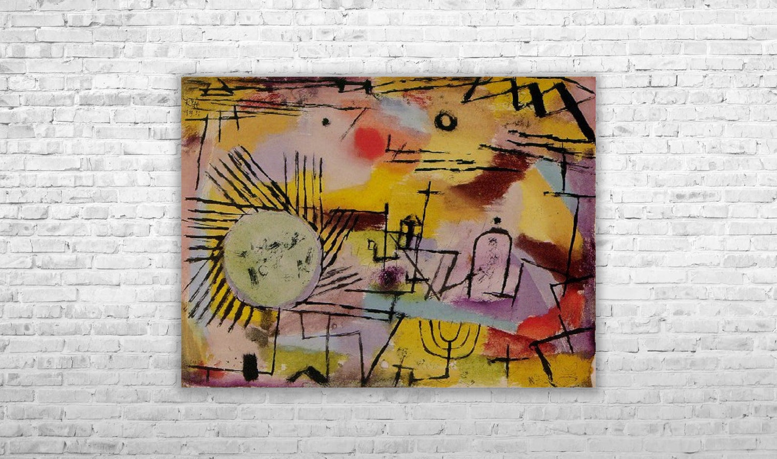 Paul Klee : Rising Sun 1907 Museum Quality Oil Painting - Etsy
