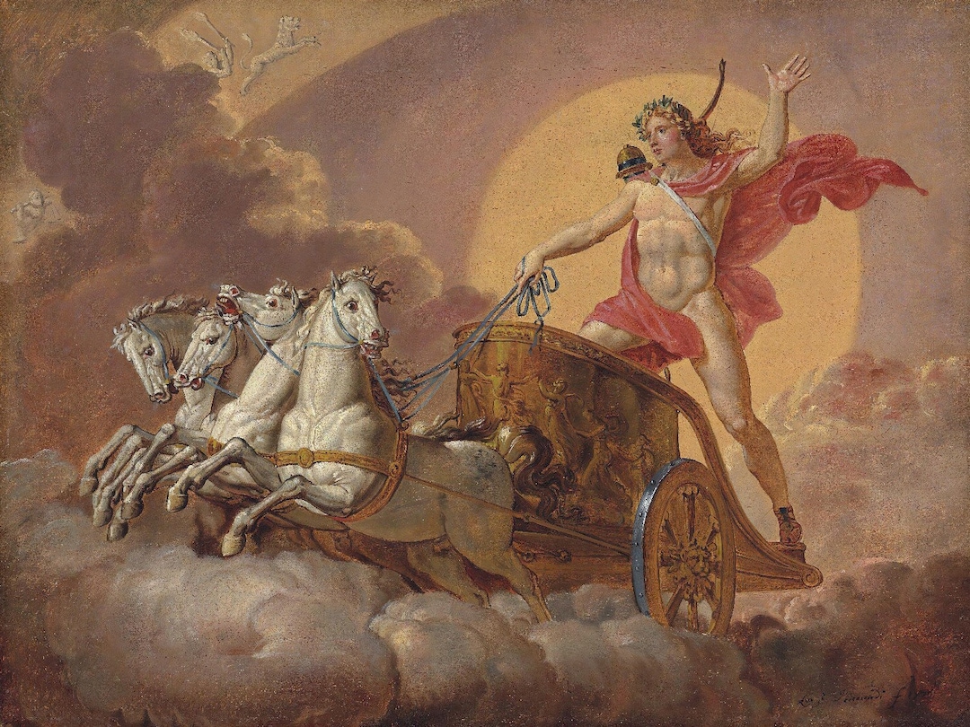 Luigi Riccardi - Phaeton in the Chariot of the Sun (1822) Museum ...