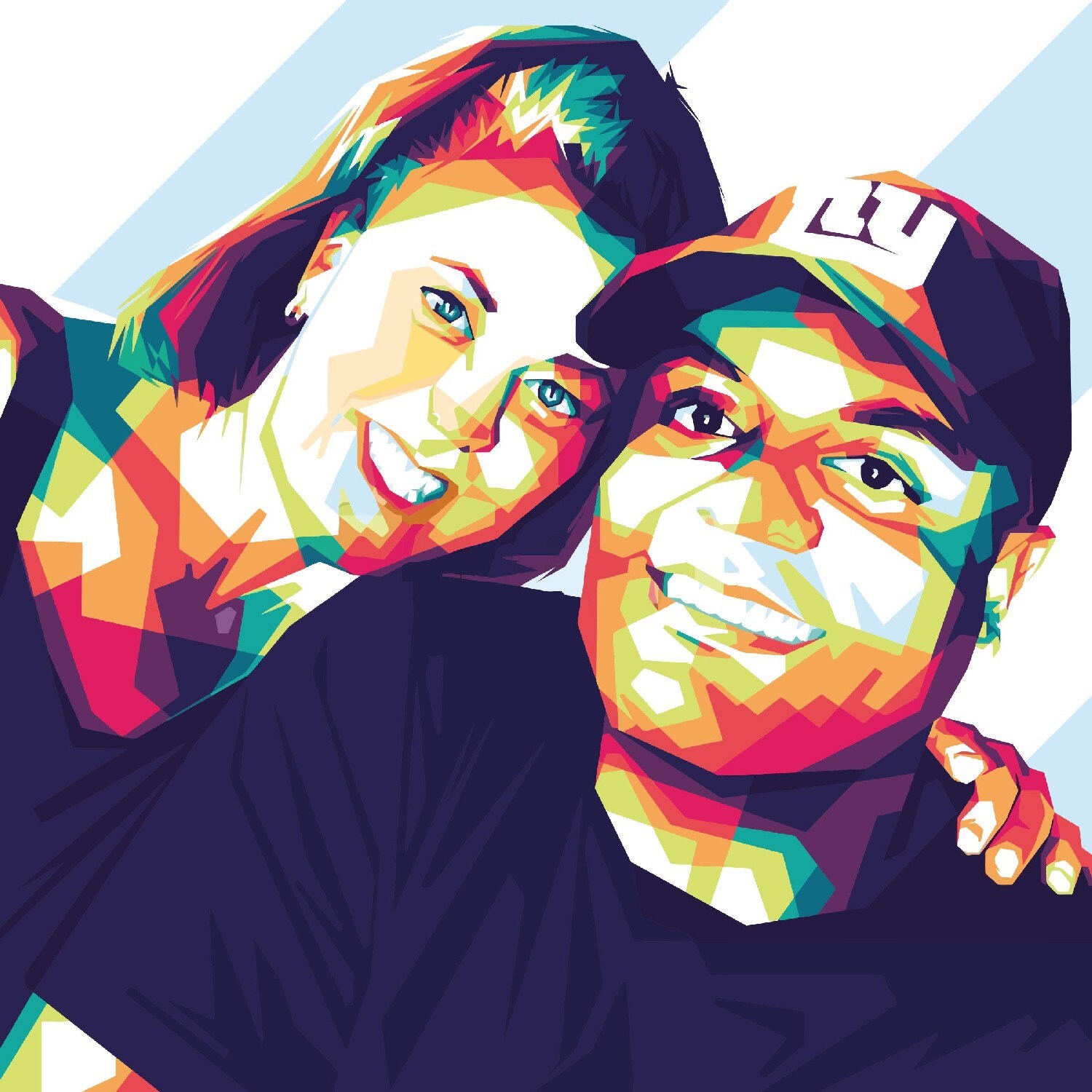 Custom Pop Art Oil Painting Your Photo to WPAP Pop Art | Etsy