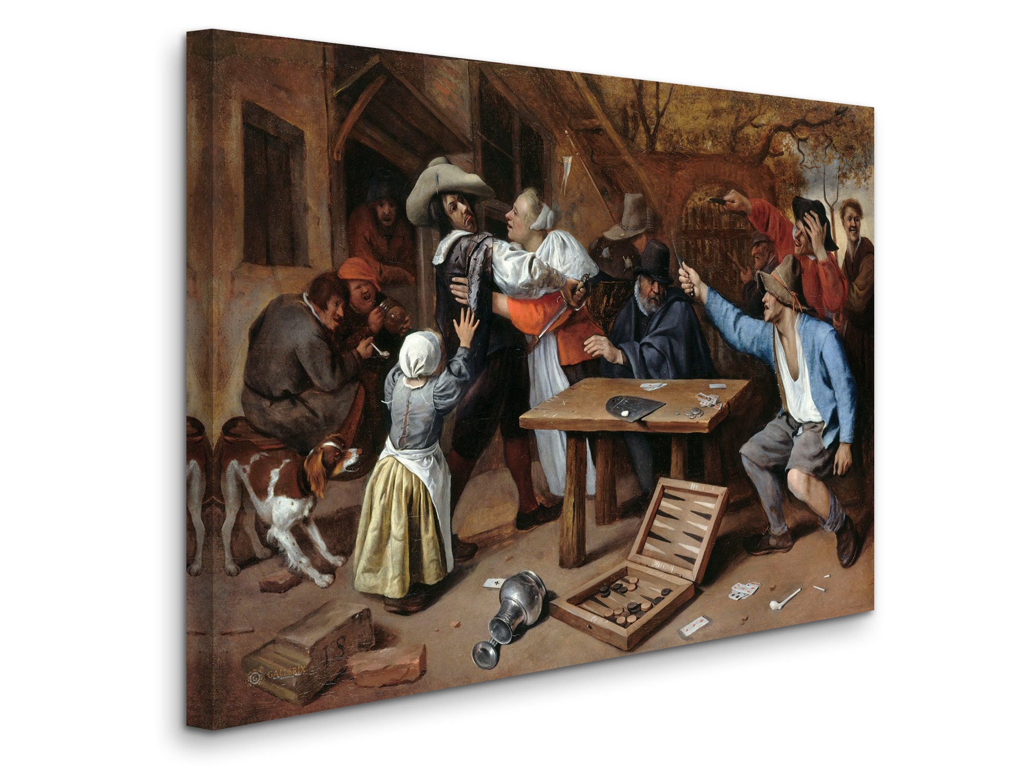Jan Steen Card Players Brawl 1664 Museum Quality Oil - Etsy Australia