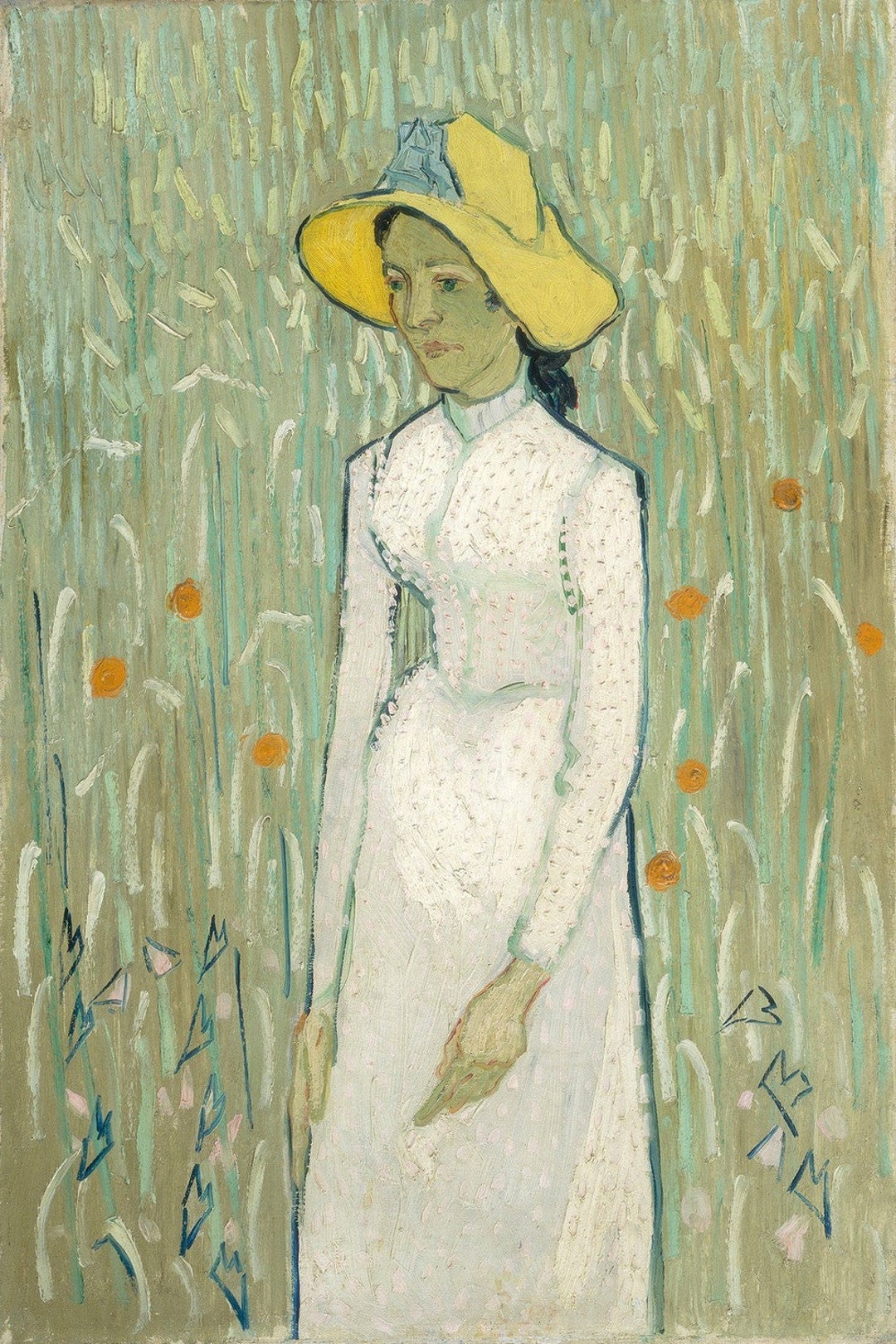 Vincent Van Gogh - Girl in White (1890) Museum Quality Rolled Oil ...