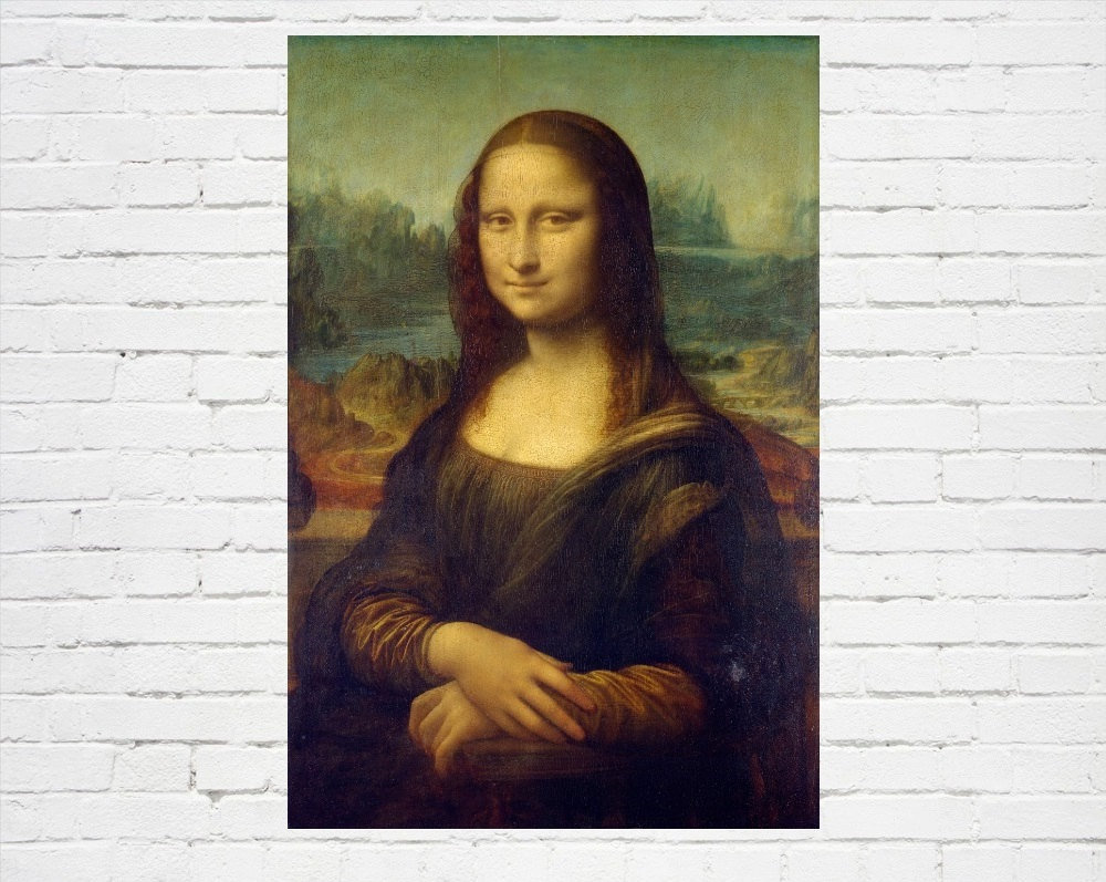 Leonardo Da Vinci Mona Lisa Rolled Oil Painting Museum Quality ...