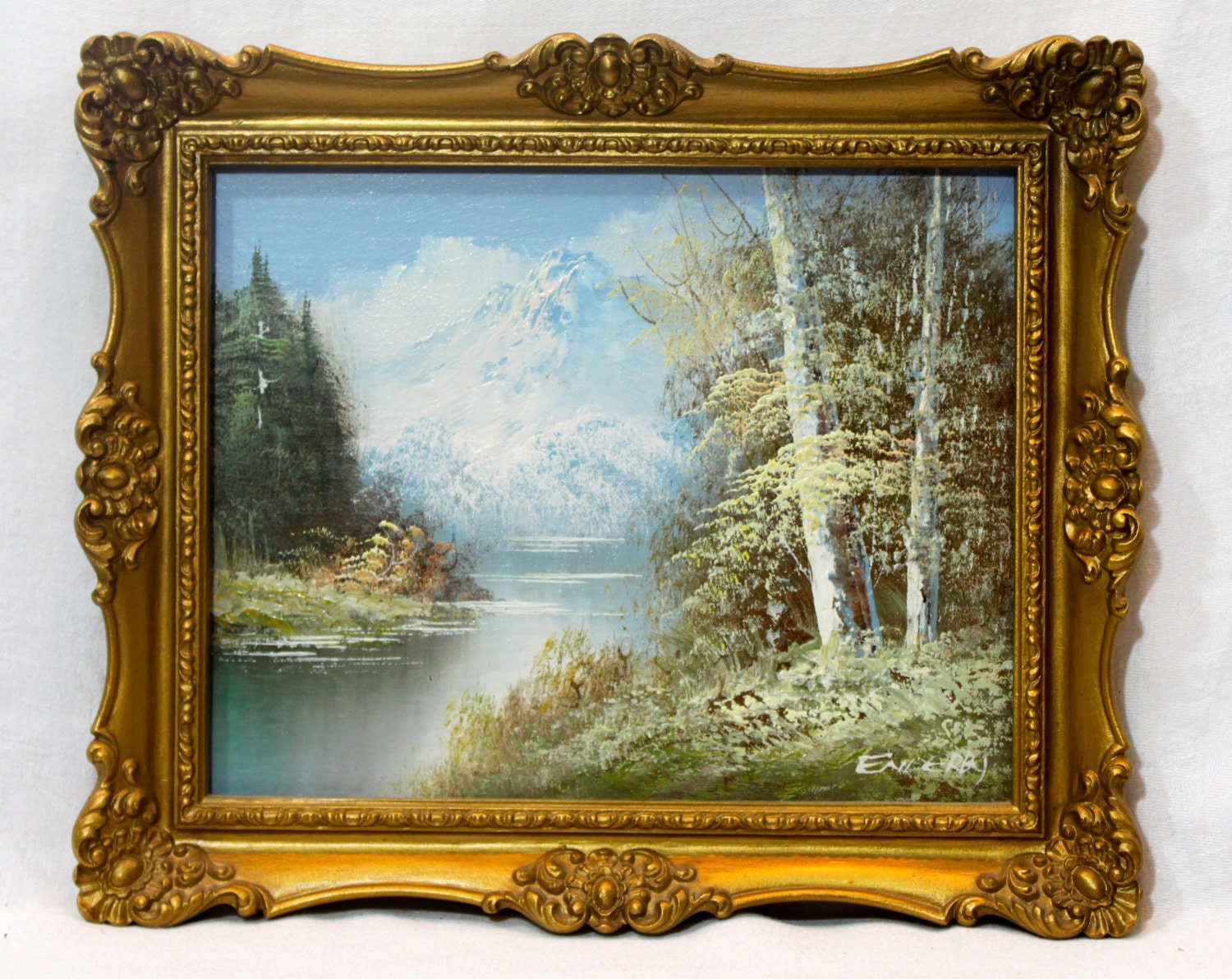 Beautiful Original Oil Painting Lithograph by Samuel G. | Etsy