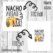 Nacho Average Taco Bar/ Birthday Party Word Art Printable/ Cinco De ...