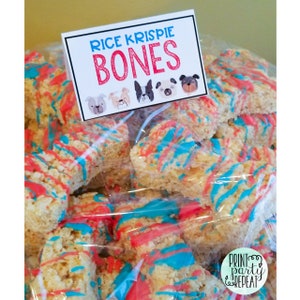 Dog Pawty Food Tent Labels/ Puppy Paw Party Printable Signs/ Birthday ...