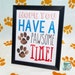 Dog Pawty Word Art Bundle/ Puppy Paw Party Printable/ Bulldog Birthday ...
