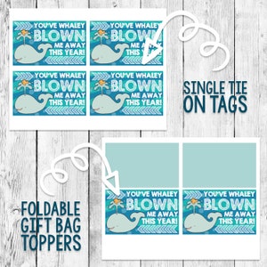 You've WHALEY Blown Me Away End of Year Gift Labels/ Student Favor ...